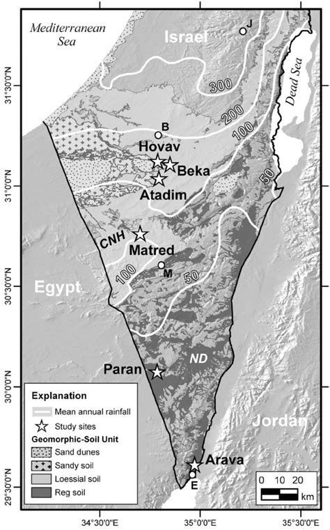 Negev Desert World Map