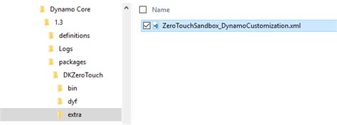 dynamocustomization xml for zero touch node not affecting node categorization in the broswer