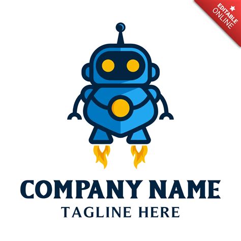 Robot Logo Design Template Free Design Template