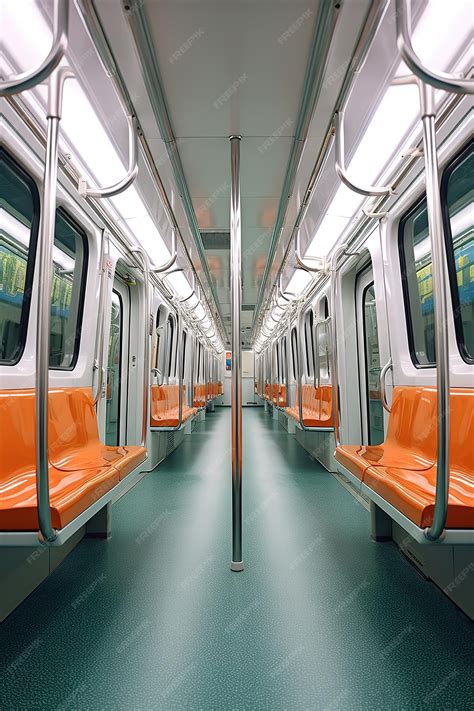 Premium Photo Metro Train Interior