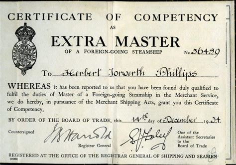 Free Sample Certificate Of Competency Templates