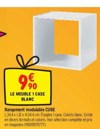 Promo Rangement Modulable Cube Chez Bricorama Icataloguefr