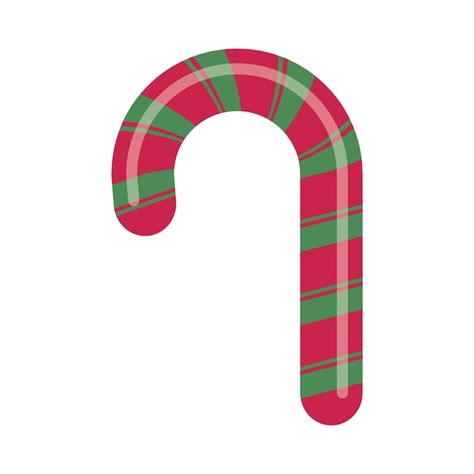 Premium Vector Candy Cane Christmas Candy Flat Design