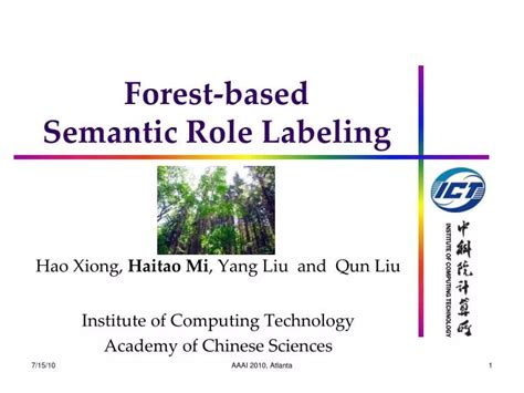 Ppt Forest Based Semantic Role Labeling Powerpoint Presentation Free Download Id5589163