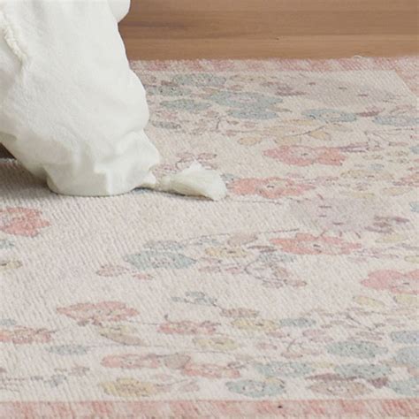 Hello Kitty® Floral Rug Pink Multi Pottery Barn Teen