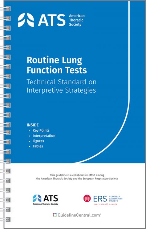 Routine Lung Function Tests Clinical Guidelines Pocket Guide Guideline Central