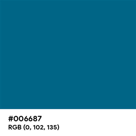 Sailor Blue Color Hex Code Is 006687