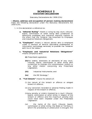 Commonwealth Statutory Declaration Doc Template PdfFiller