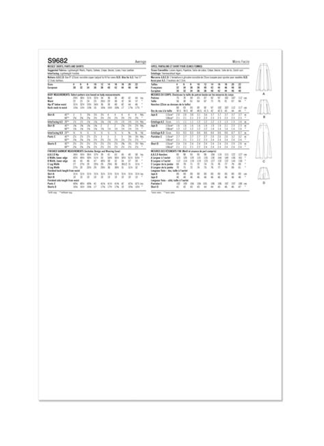 S9682 Misses Skirts Pants And Shorts Simplicity