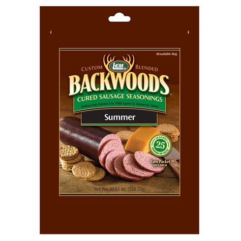 Lem Backwoods Summer Sausage Cured Sausage Seasoning 25 Lbs Overton