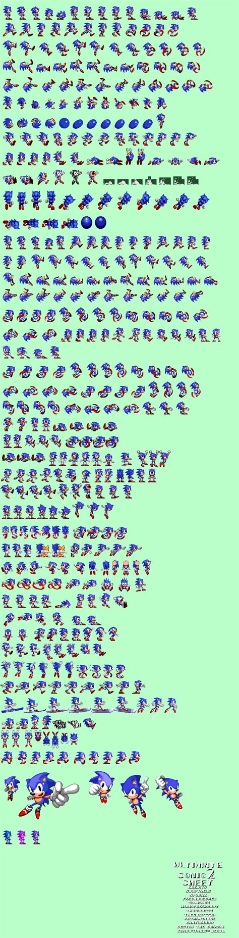 Ultimate Sonic Sprite Sheet