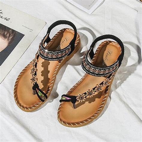 Womens Sandals Summer Clearance Support Comfortable Walking Sandals