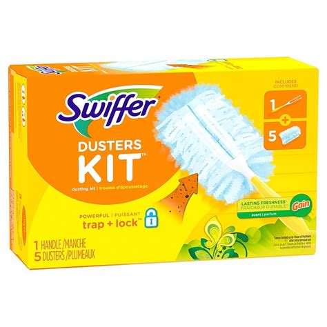 Swiffer Heavy Duty Dusters Starter Kit Gain Blue 5 Pack 74330 Image 1