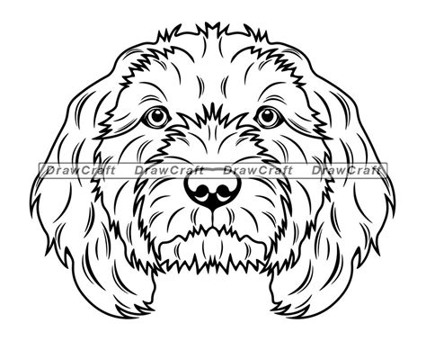 Cockapoo Head Svg Cockapoo Svg Dog Svg Cockapoo Cut Files Etsy Uk