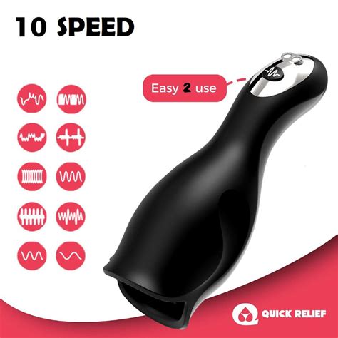 Penis Vibrator Stroker Glans Trainer Vibrating Male Masturbator Usb Se