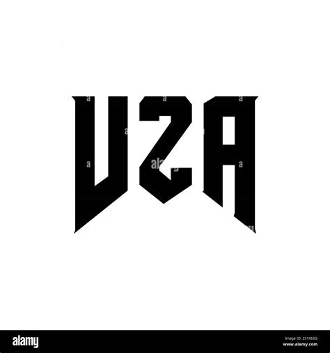 Vza Letter Logo Design For Technology Company Vza Logo Design Black And White Color Combination