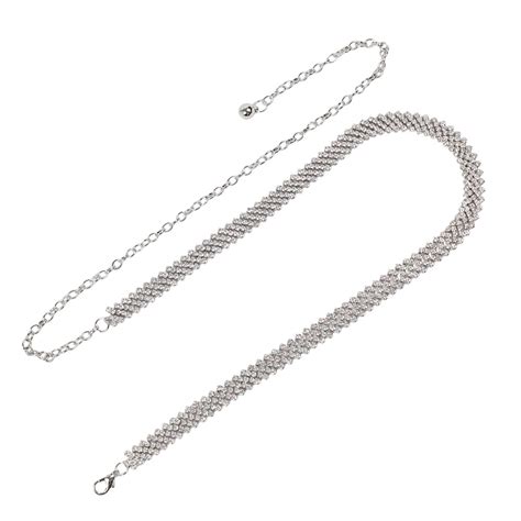 Cintura Gioiello Con Strass Argento Musa Karila