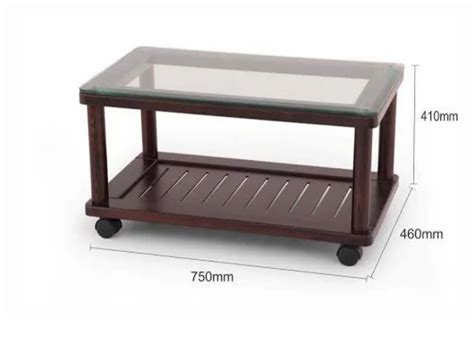 Wooden Round Glass Top Coffee Table Size 2x2 At ₹ 12000piece In