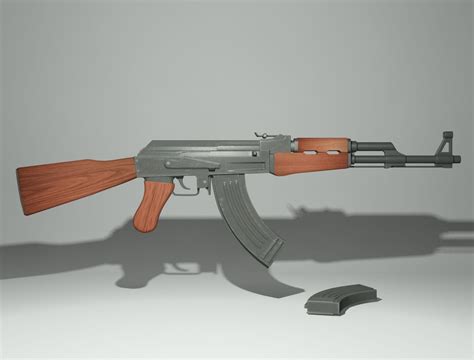 Ak 47 3d 모델 10 Max Fbx 3ds Obj Free3d