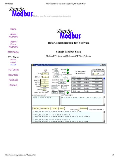 Rtu Ascii Slave Test Software Simply Modbus Software Download