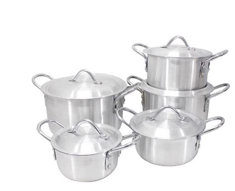 10 Piece Aluminum Pot And Lid Cookware Set Prime Leroy Merlin South