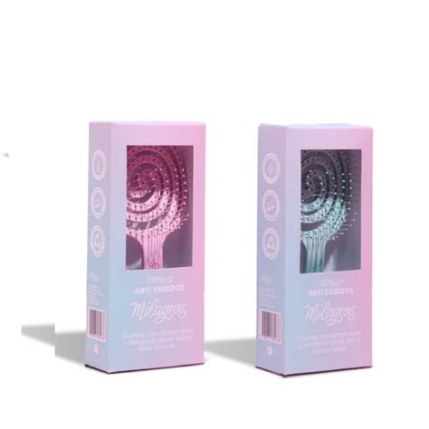 Cepillo Milagros Antienredos Morado Pt074 Magna Cosmetics