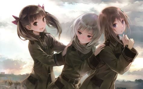 วอลเปเปอร์ สาวอะนิเมะ Sora No Woto Sorami Kanata Kannagi Noel