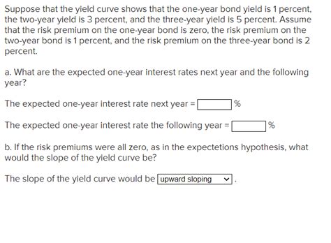 [solved] suppose that the yield curve shows that the one