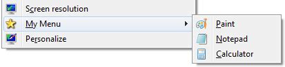 Windows How To Add Programs In Context Menu On Desktop At One Context Name Super User