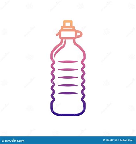 plastic water bottle nolan icon simple thin line outline vector of