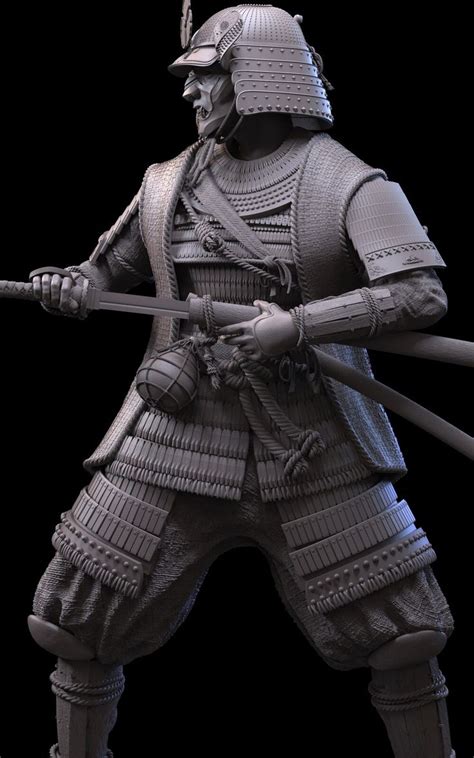 Artstation Samurai Inspired In Ghost Of Tsushima Anderson Galhardo Samurai Ghost Of