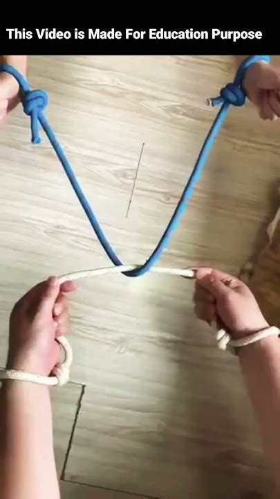 How To Open Rope Easily Without Cutting Rope Howto Shorts Youtube
