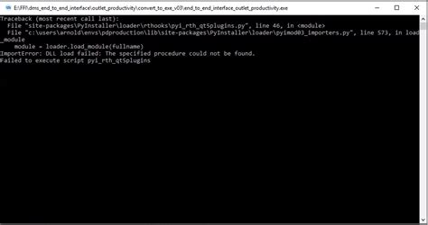 Qt Python Pyinstaller Failed To Execute Pyi Rth Pyqt Plugins Stack Overflow