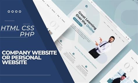 creat personal website or company website in html and css by haris ali