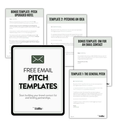 Free Pitch Templates For Influencers Its Modern Millie