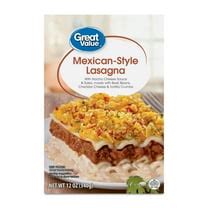 Great Value Mexican Style Lasagna 12 Oz Frozen