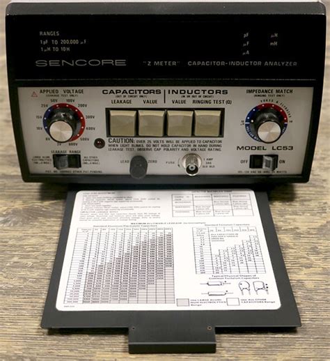 Sencore Lc53 Capacitance And Inductance Meter For Sale Online Ebay