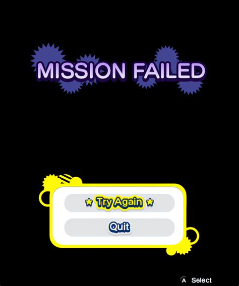 Sonic Game Over Screen