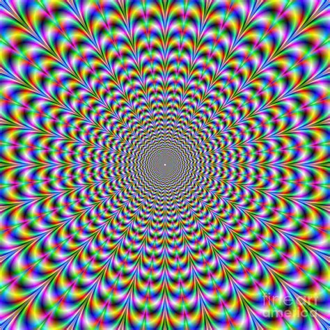Tripped Vortex Illusion Rainbow Optical Illusion Mind Trick