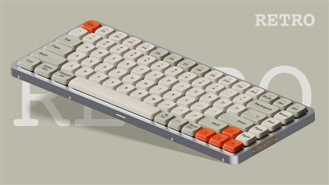 Retro Pbt Keycaps Cho Các Dòng Bàn Phím Lofree Flow Mac Setups