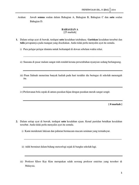 Latihan Tatabahasa Pt3 Bahasa Melayu Dengan Jawapan Latihan Bahasa