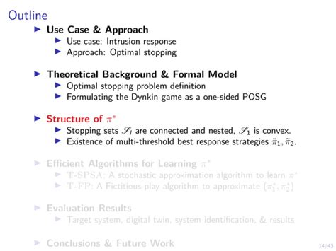 Intrusion Response Through Optimal Stopping Ppt
