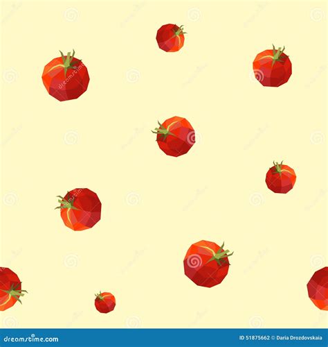 Seamless Tomato Background Cartoon Vector 22359853