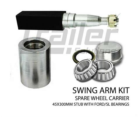 Rear Bar Swing Away Spare Wheel Bracket Kit With 45 X 300mm Square Stu