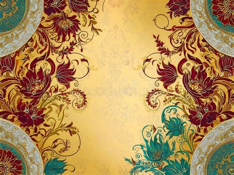 Traditional Thai Background With Cultural Elements For Graphic Design