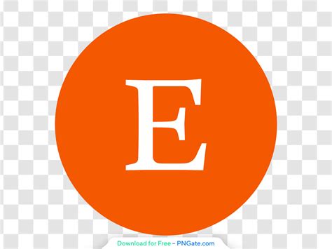 Etsy Logo Symbol In Orange Circle Free Png Pngate