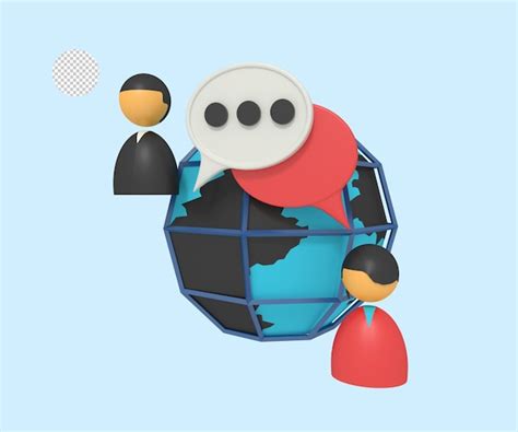 Premium Psd 3d Illustration Of Global Communication