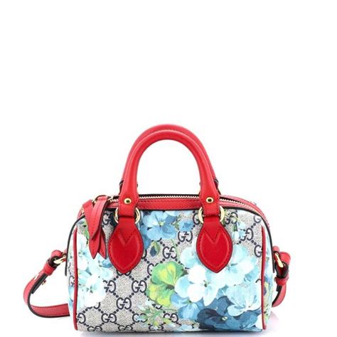 Gucci Bags Gucci Convertible Boston Bag Blooms Print Gg Coated