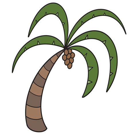 Colored Coconut Tree 42058587 Png
