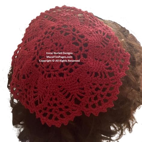 Synagogue Shul Temple Bridal Tea Party Womens Hand Crochet Lace Doilies Chapel Bridal Head